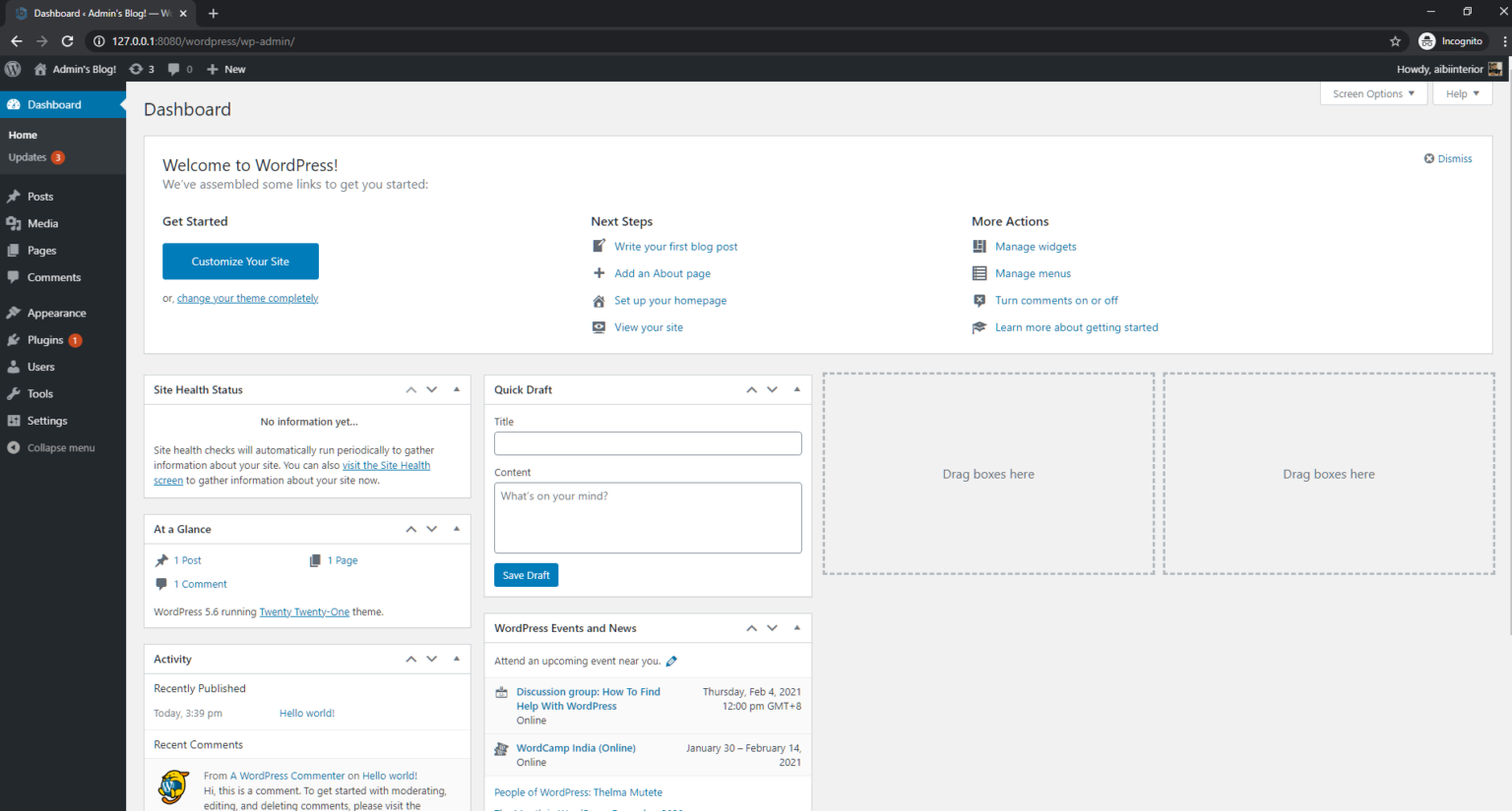 How To Install Wordpress On Local Machines Simple Web Learning